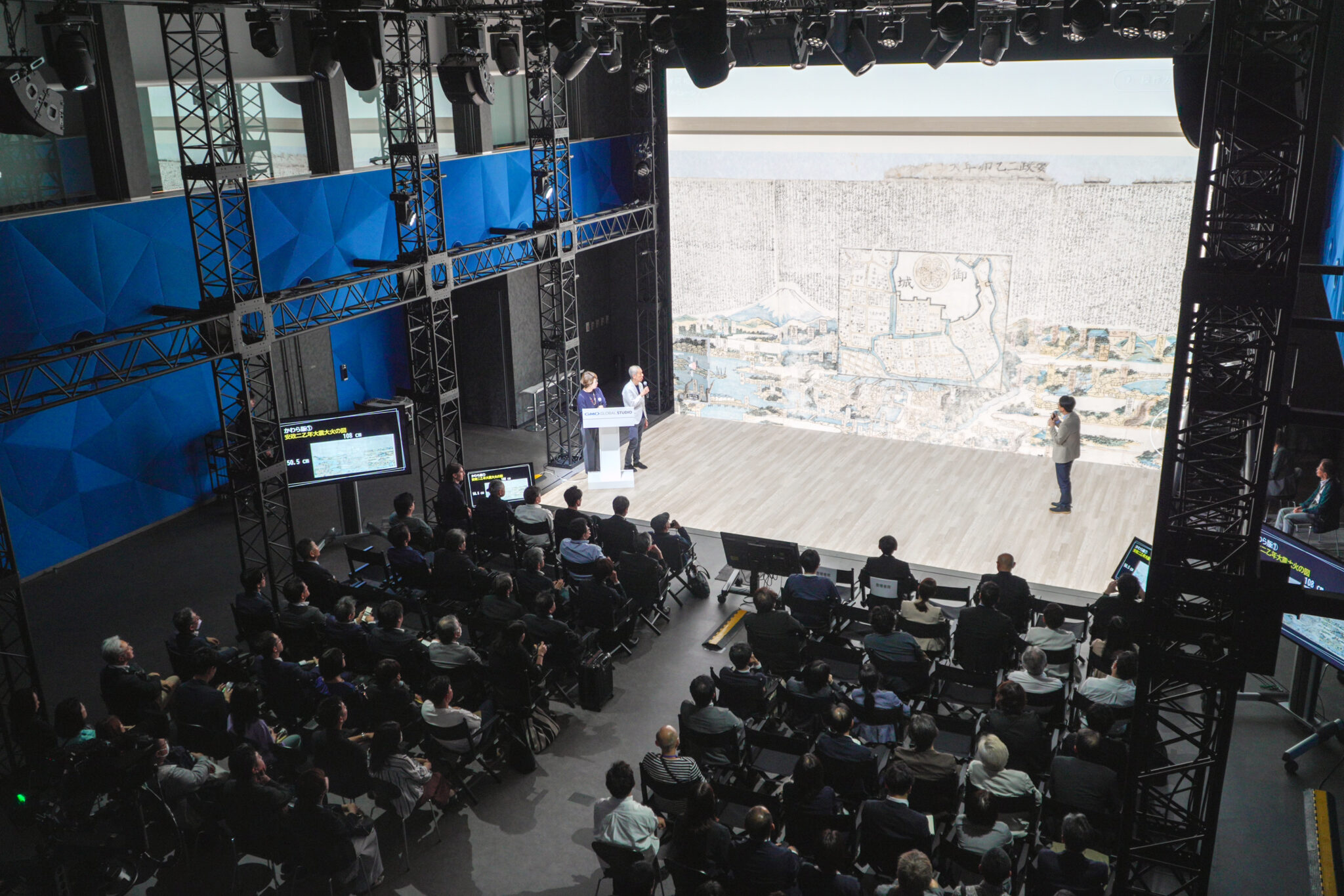 NHK財団 ＆GMO 「デジタルアートで蘇る日本の記憶」開催～500インチスクリーンで文化コンテンツを体感 | 電波タイムズ | 日本唯一の放送・情報通信の専門紙の電波タイムズのニュースサイト